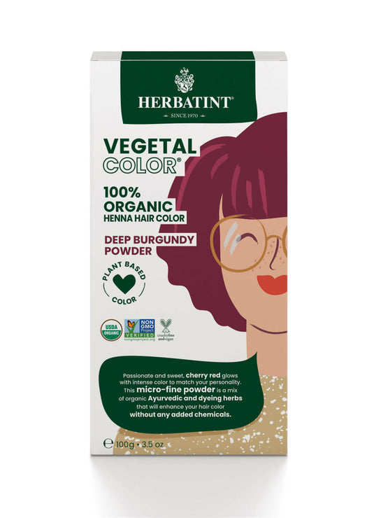Deep Burgundy Henna | Shop Red Henna Hair Color – Herbatint USA